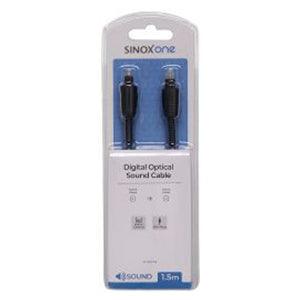 Sinox 1.5m Toslink Digital Fibre Optical Cable Black | DID.ie - DID ...