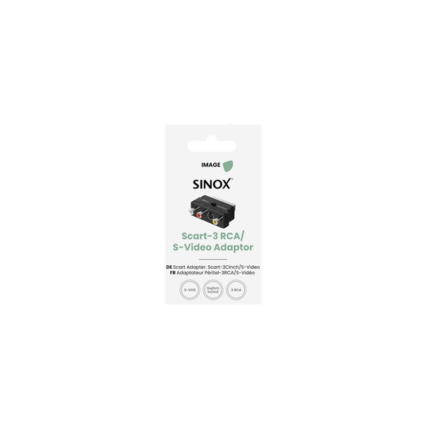 Sinox 3 RCA Phono Switchable Scart Adapter - Black | DID.ie - DID ...