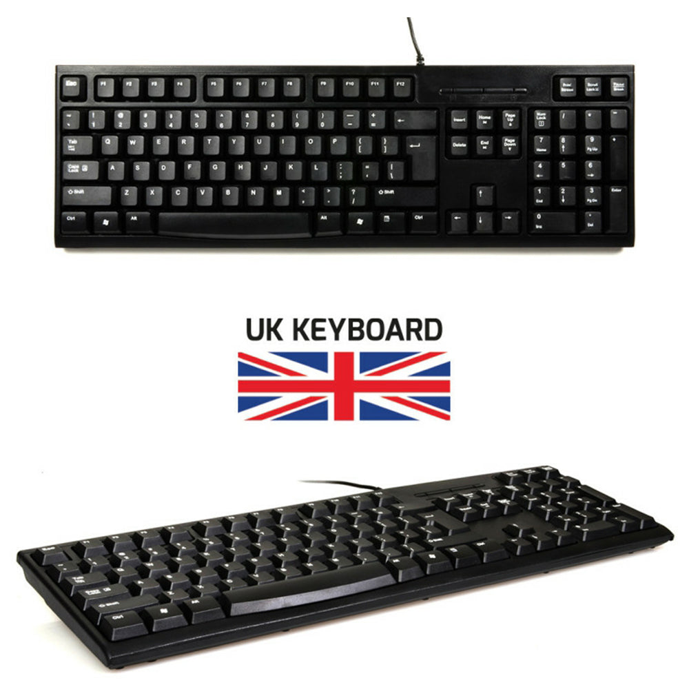 Port Connect Qwerty USB Wired Keyboard & Mouse - Black | DID.ie - DID ...