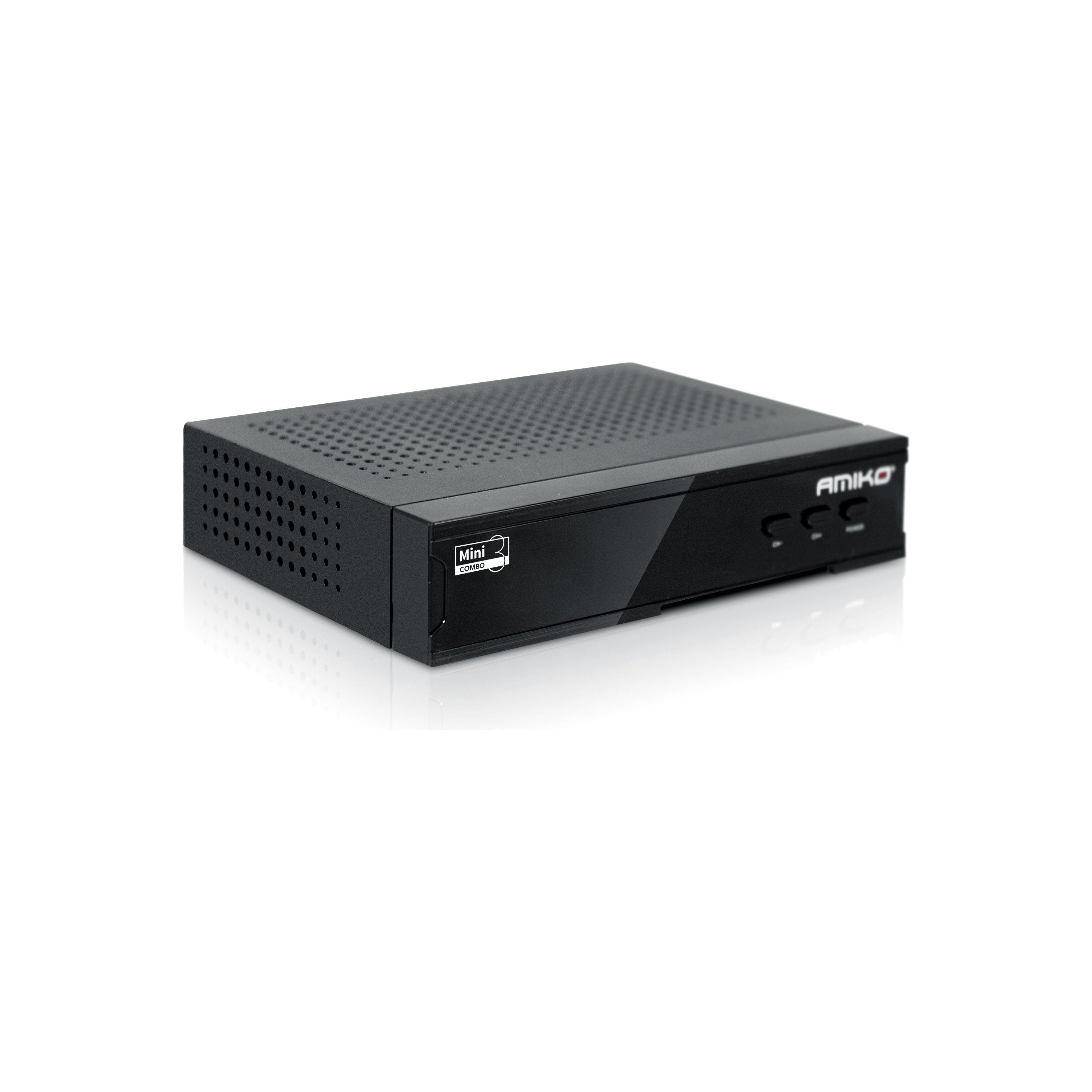 Amiko Mini Combo 3 TV Receiver Black - AMIKOMC3 | DID.ie - DID Electrical