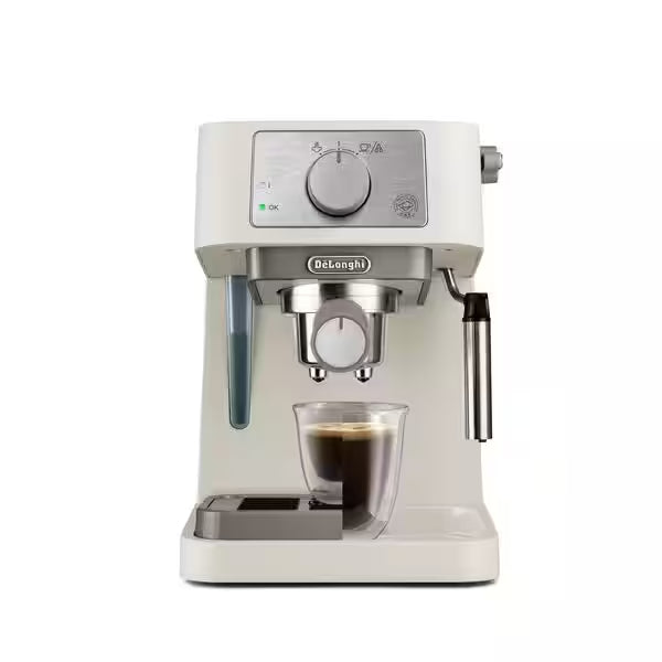 DeLonghi Stilosa Espresso Coffee Machine - Cream | DID.ie - DID Electrical