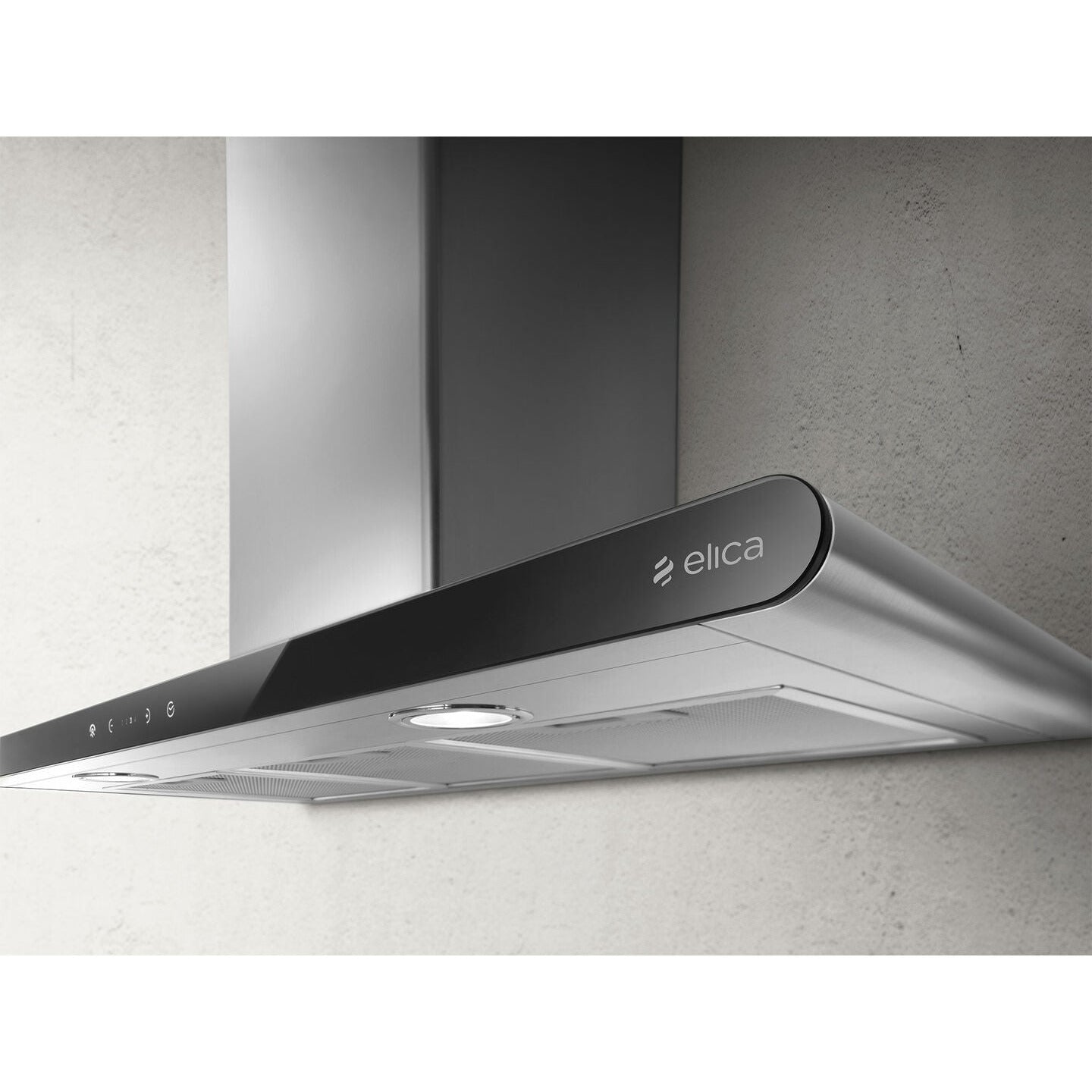 Elica 80cm Chimney Cooker Hood - Stainless Steel & Black Glass | DID.ie ...