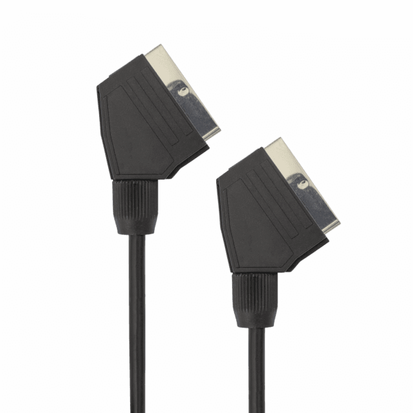 Sbox 1.5M Scart Male - Scart Male 21 Pin Cable - Black - DID Electrical