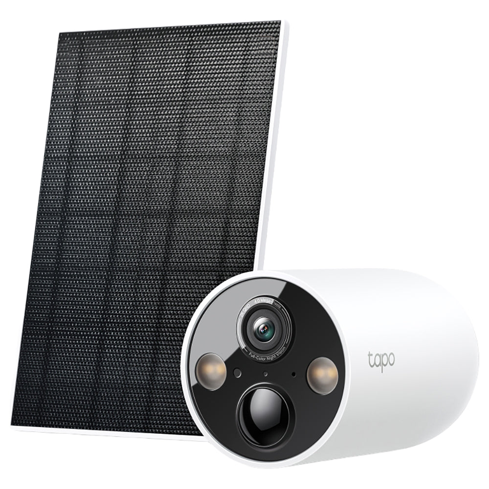 Tapo 2K Solar Powered Security Camera Kit - White | DID.ie - DID Electrical