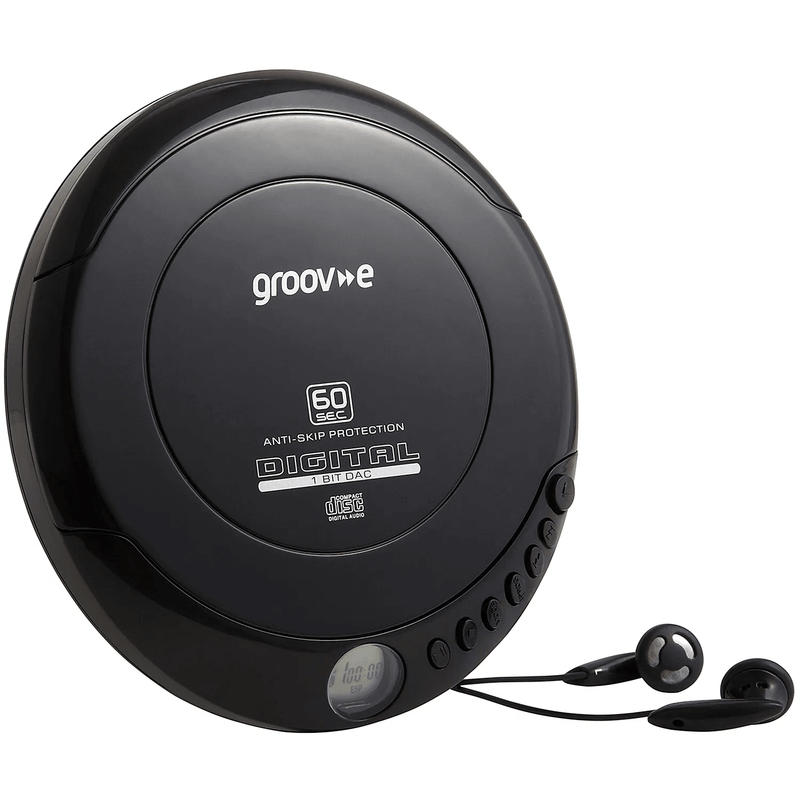 Groov-e Retro Personal CD Player with Earphones - Black | DID.ie - DID ...