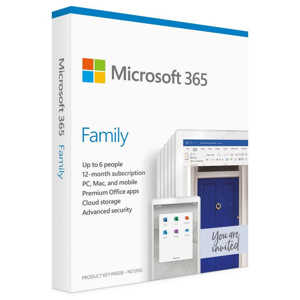 Microsoft Office 365 Family Software 1 Year | DID.ie - DID Electrical